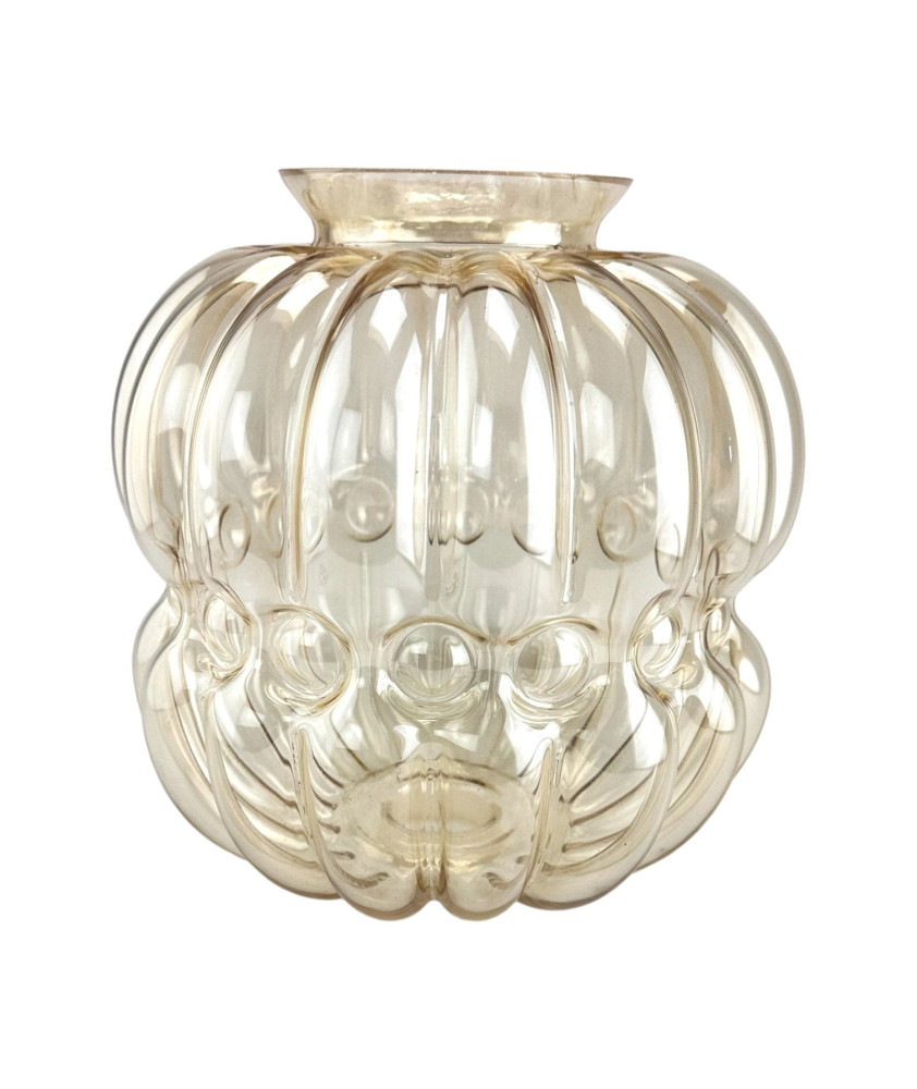 Amber Tinted Glass Ceiling Light Shade 124mm Fitter Warm Stylish Lighting